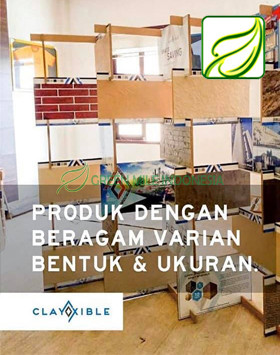 CLAYXIBLE Pengganti Keramik, Kayu Dan Batu Alam - Toko Kaca Surabaya ...